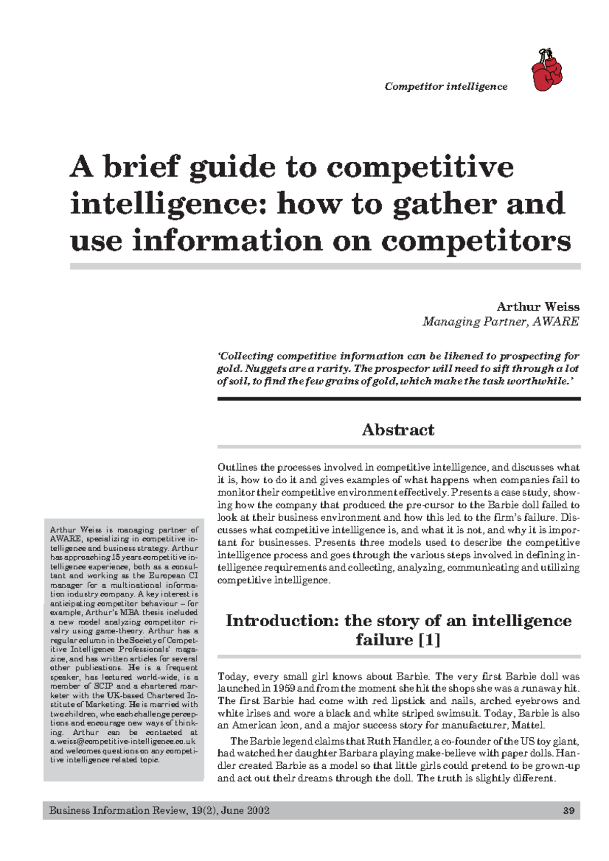 References-for-3 - information - A brief guide to competitive ...