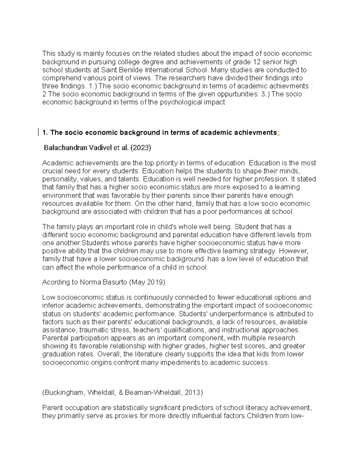 RRL Concept Paper - practice temolat - This study is mainly focuses on ...