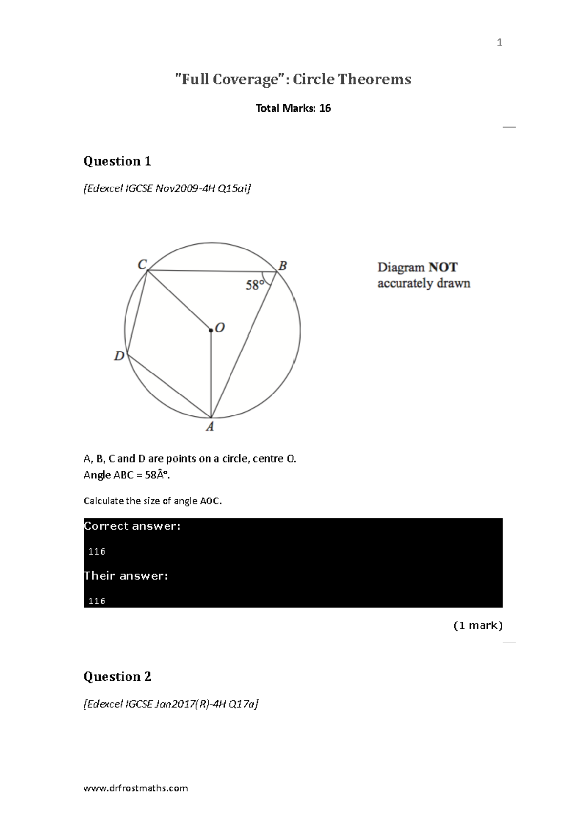 Full Coverage Circle Theorems - "Full Coverage": Circle Theorems Total ...
