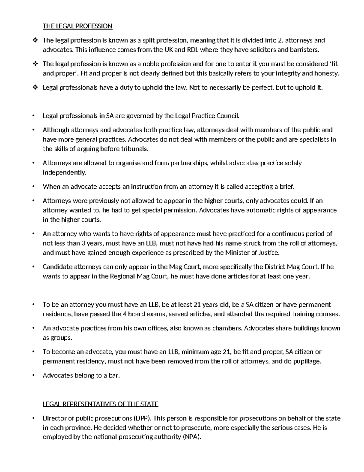 The Legal Profession - THE LEGAL PROFESSION The legal profession is ...