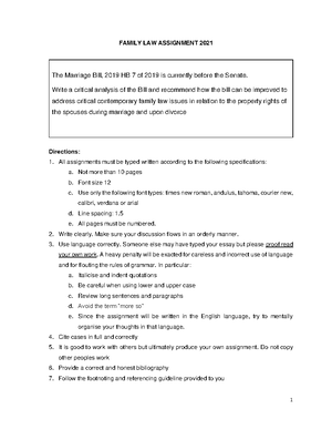 Family LAW Notes 2018 BY E Rutsate - FAMILY LAW IN ZIMBABWE STUDENT ...