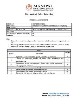 C Programming - assignment - Name : Kiranpreet Kaur Harpalsingh Hundal. Subject: Programming in ...