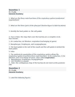 Portage Learning AP 1: Module 1 Problem Set - Question 1 2 / 2 pts ...