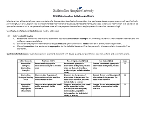 CJ 303 Final Project Guidelines and Rubrics - Warning: TT: undefined function: 32 Warning: TT ...