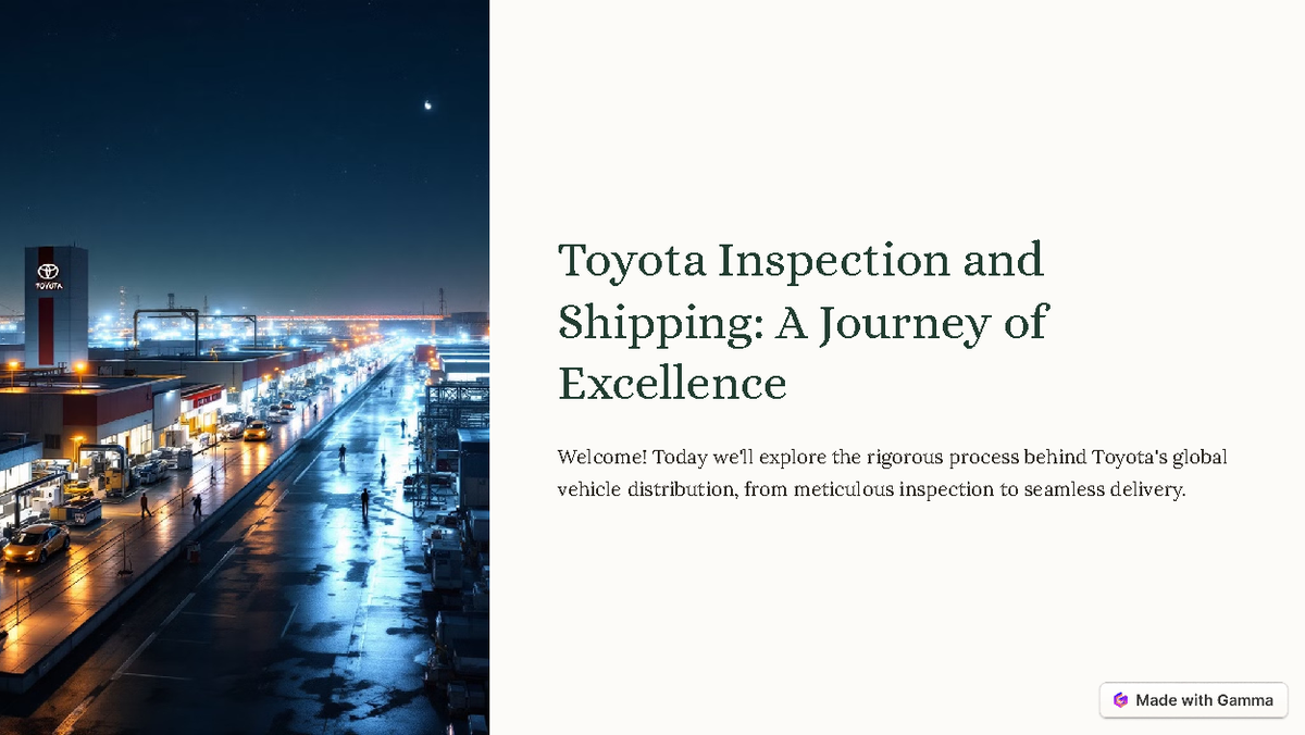 Toyota-Inspection-and-Shipping-A-Journey-of-Excellence - Toyota ...
