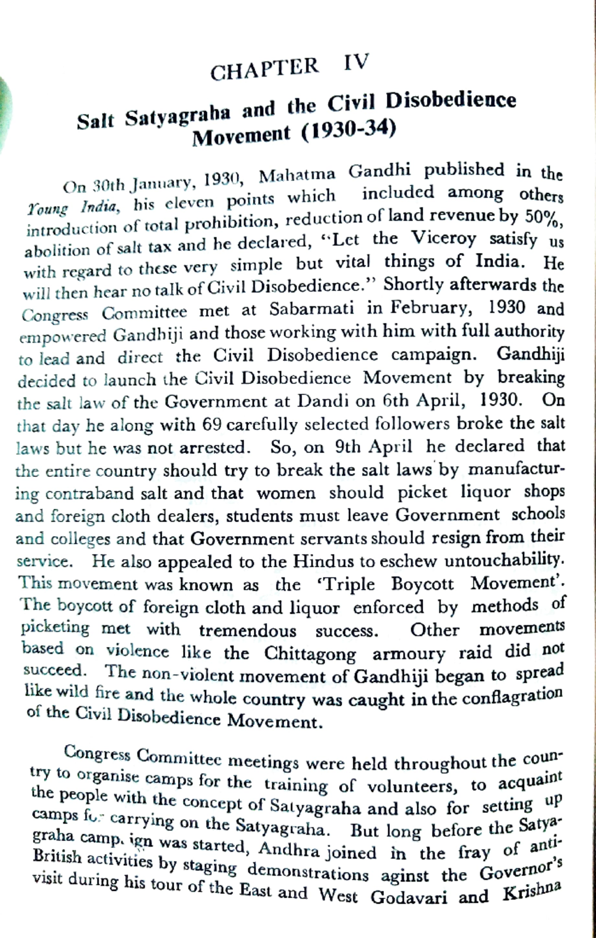 Civil Disobedience Movement - Ba-history ,economics,political science ...