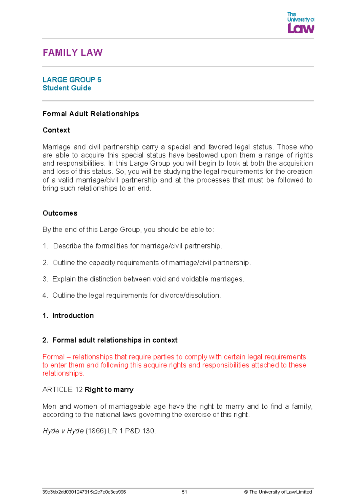 unit 5 family law student guide - FAMILY LAW LARGE GROUP 5 Student ...