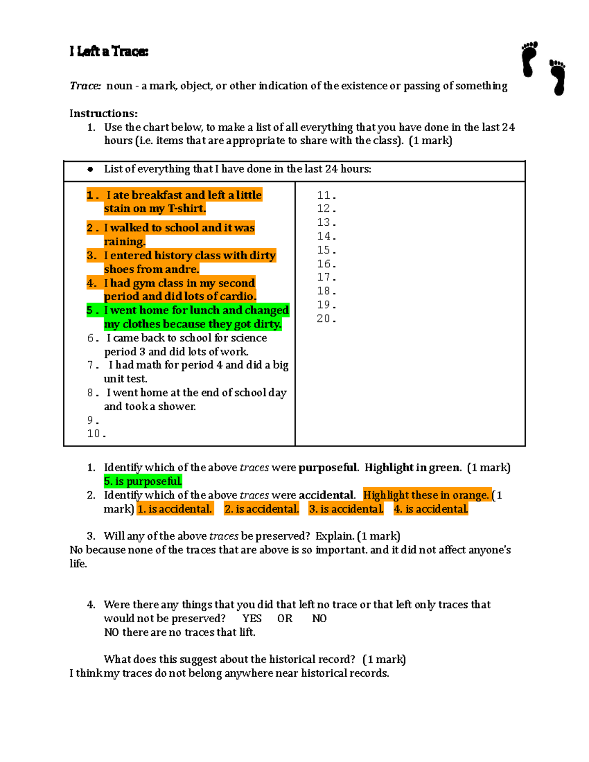 Copy of I Left A Trace - Ahmed AL-rikabi - I Left a Trace: Trace: noun ...