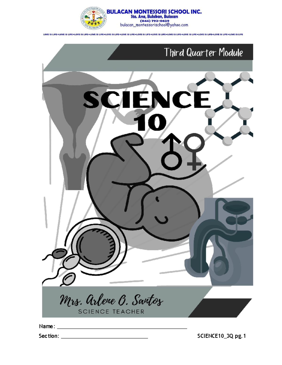 Science- 10- module- 3rd quarter 2022-23 - Name