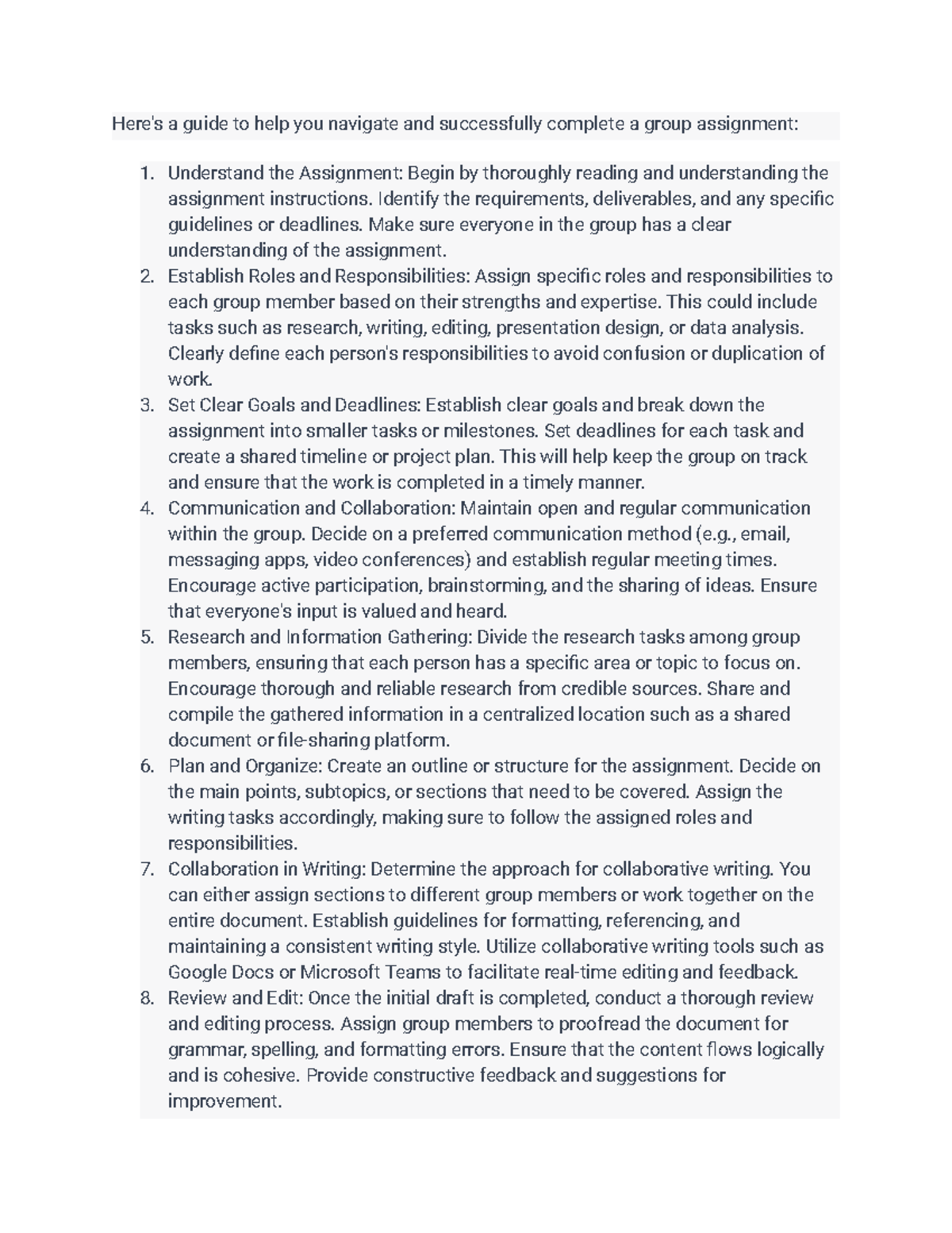 Group guide - Here's a guide to help you navigate and successfully ...