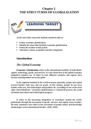 Chapter 4 Theories OF Global Stratification - Chapter 4 THEORIES OF ...