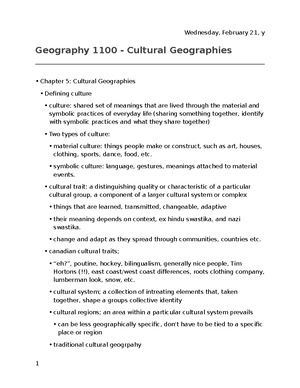 Human Geography : Study Guide - Final Guide - Geog Hu a Geography ...