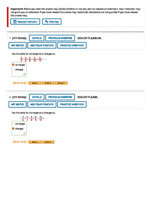 11.8 Power Series - Math 152, section 4, Spring 2023 Web Assign - Find the radius of convergence ...
