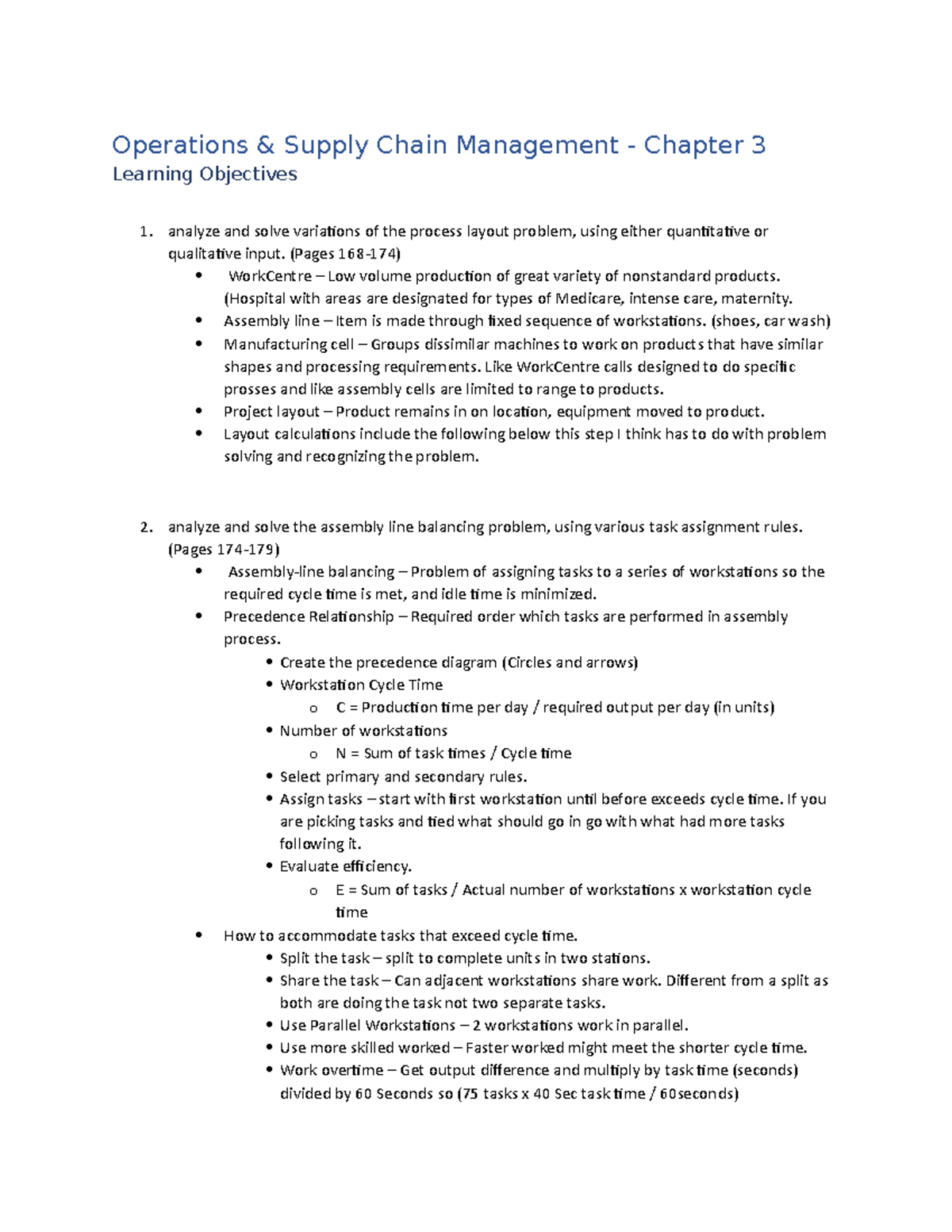 Operations and Supply Chain Management - Lesson 3 - Operations & Supply ...