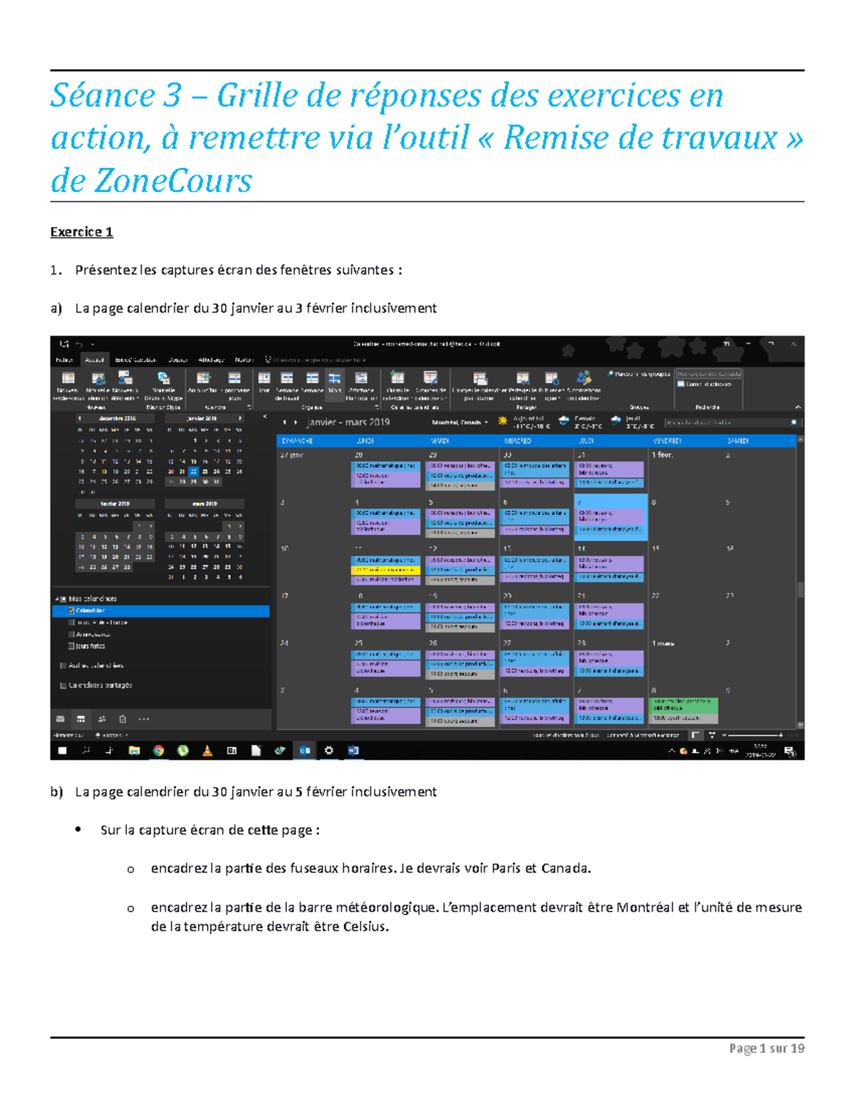 S03 Grille de réponse Exercices en action H19 - Séance 3 – Grille de ...