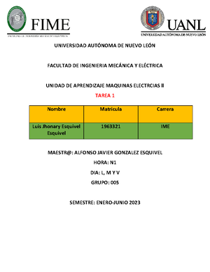 , Practicas de Lab. de Circuitos Electricos - Maquinas electricas - Studocu