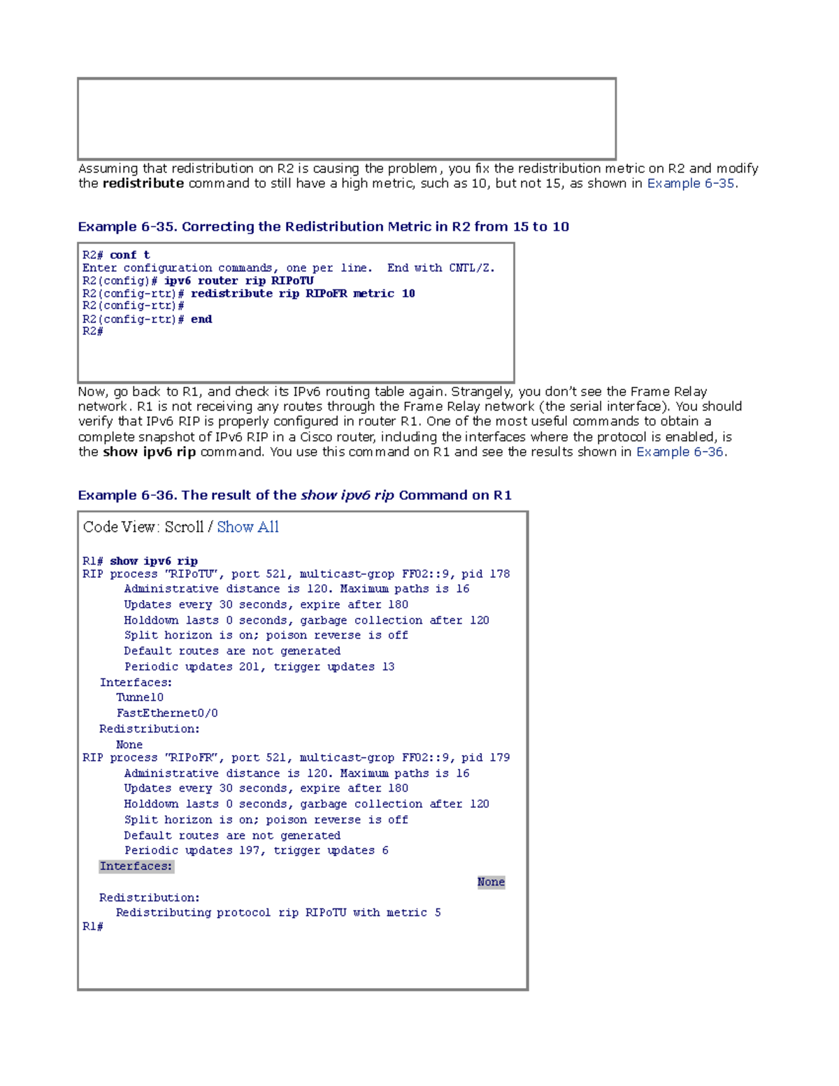 Troubleshooting and Maintaining Cisco IP Networks - Assuming that redistribution on R2 is ...