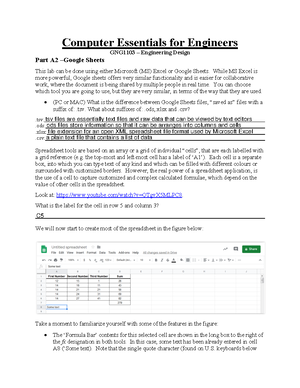 Computer lab Objectives f22 - Computer Essentials for Engineers GNG1103 – Engineering Design ...