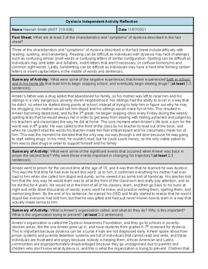 Unit 1 Lab Assignment - INST 210: Understanding Special Populations ...