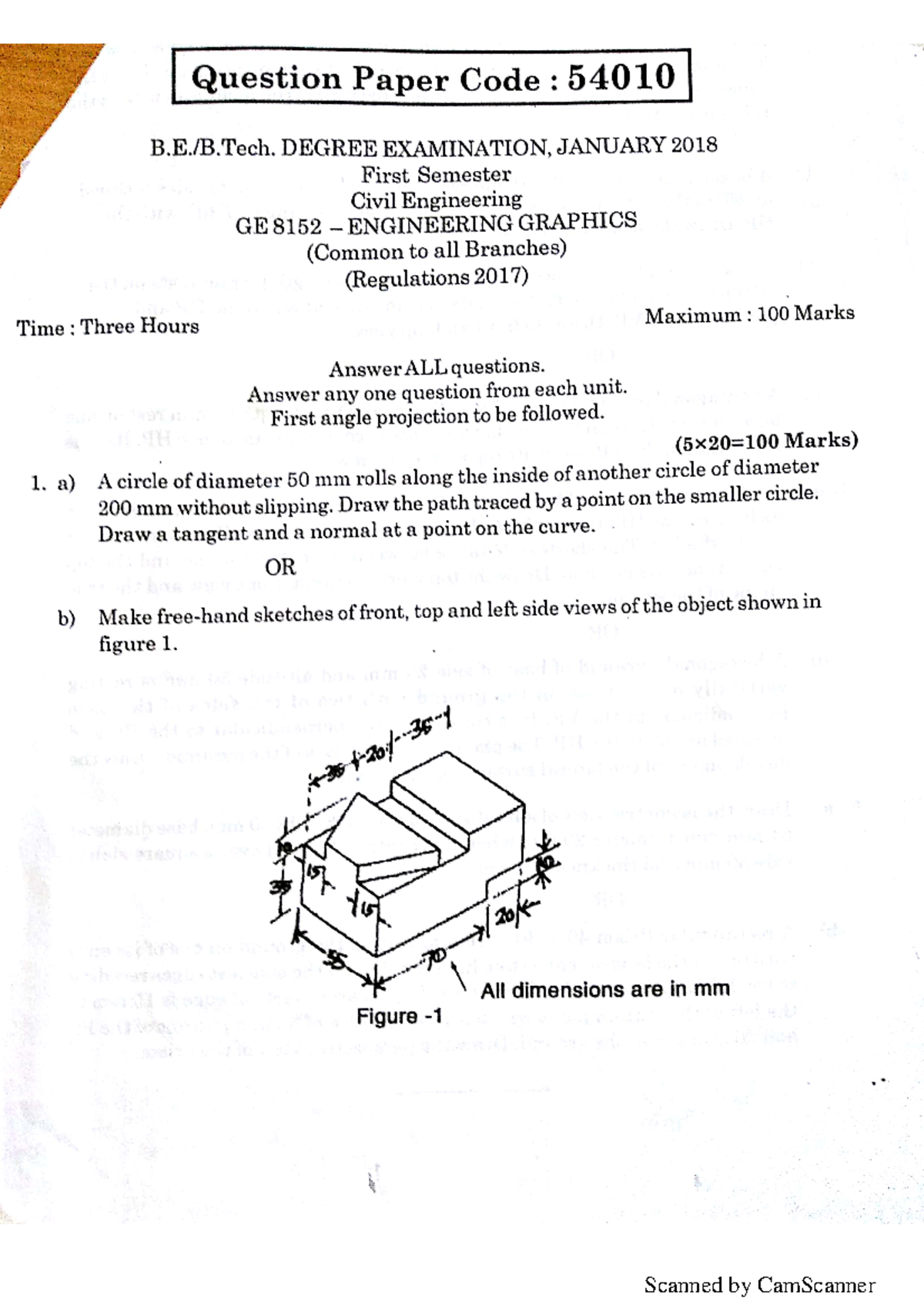 EG 3 - study - Question Paper Code : 54010 DEGREE EXAMINATION, JANUARY ...
