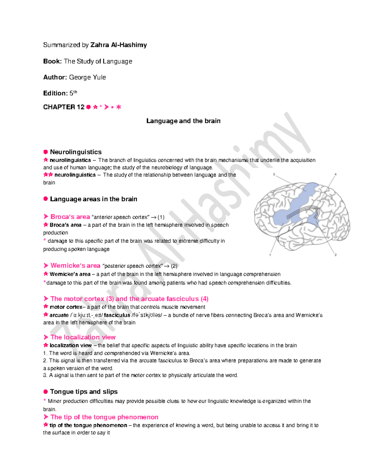 12 Language and the Brain (Yule) - Warning: TT: undefined function: 32 Warning: TT: undefined ...