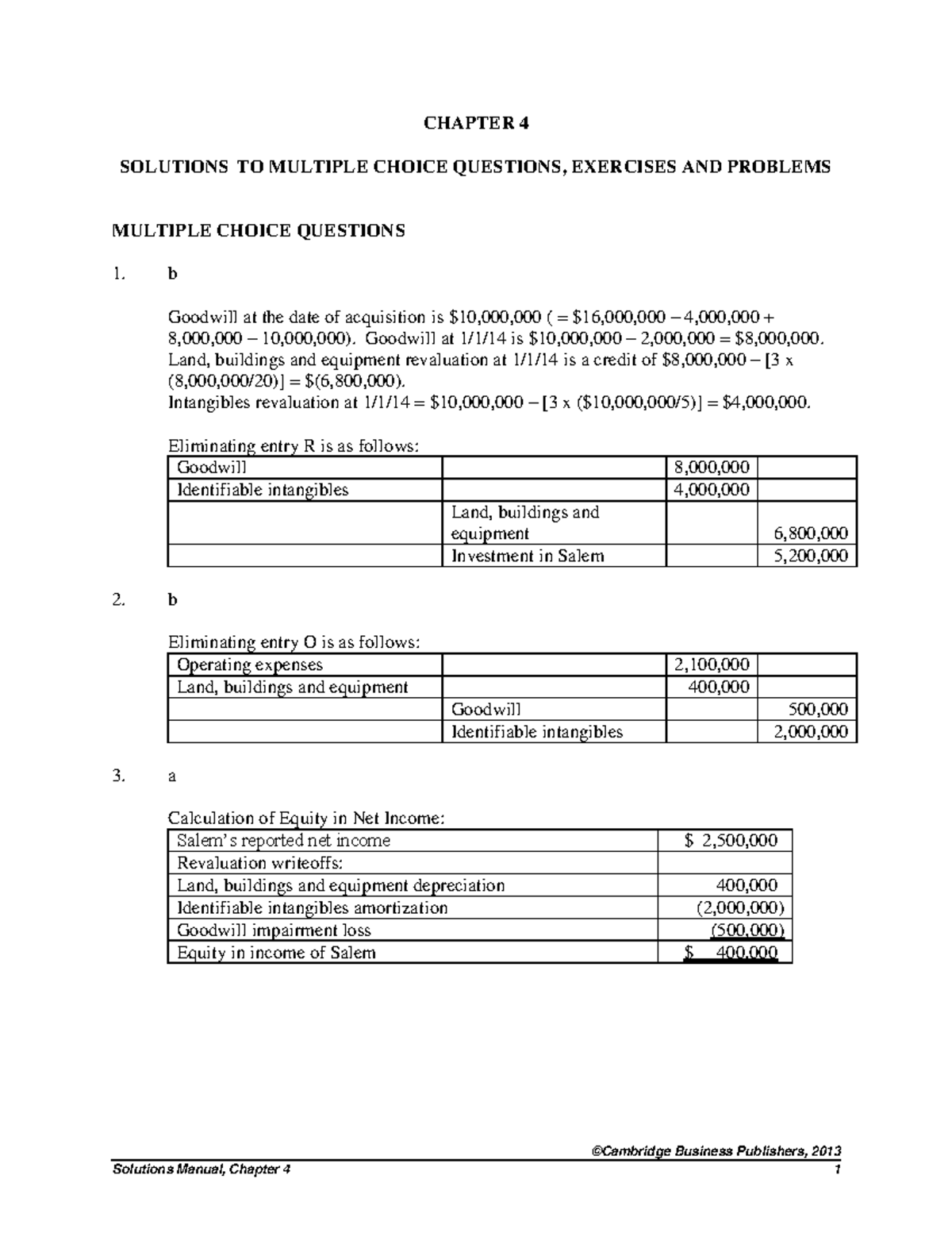 Solution manual Advanced Accounting-2nd by Hamlen CH04 - Find more at ...