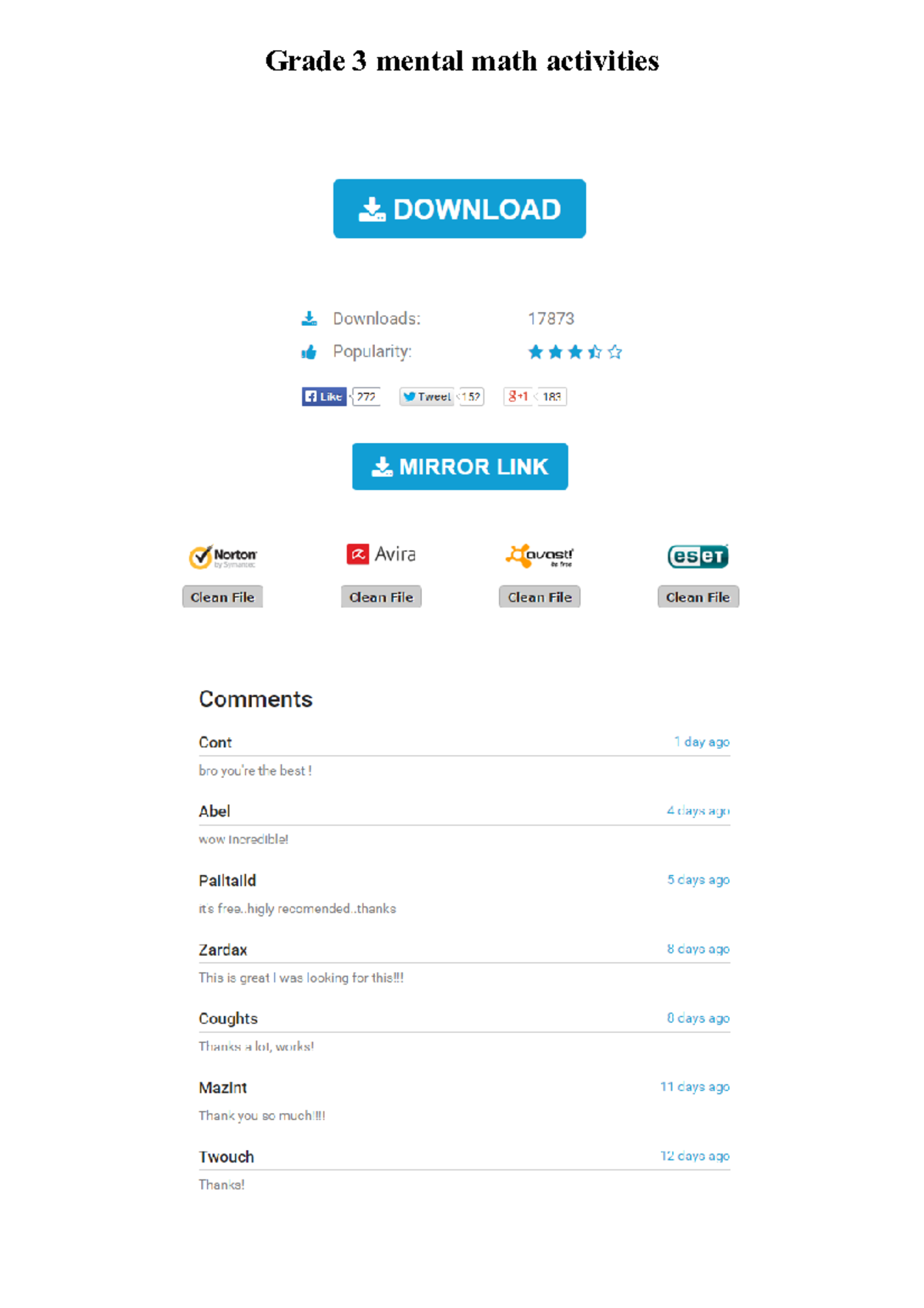 363248214 Grade 3 Mental Math Activities - Grade 3 mental math ...