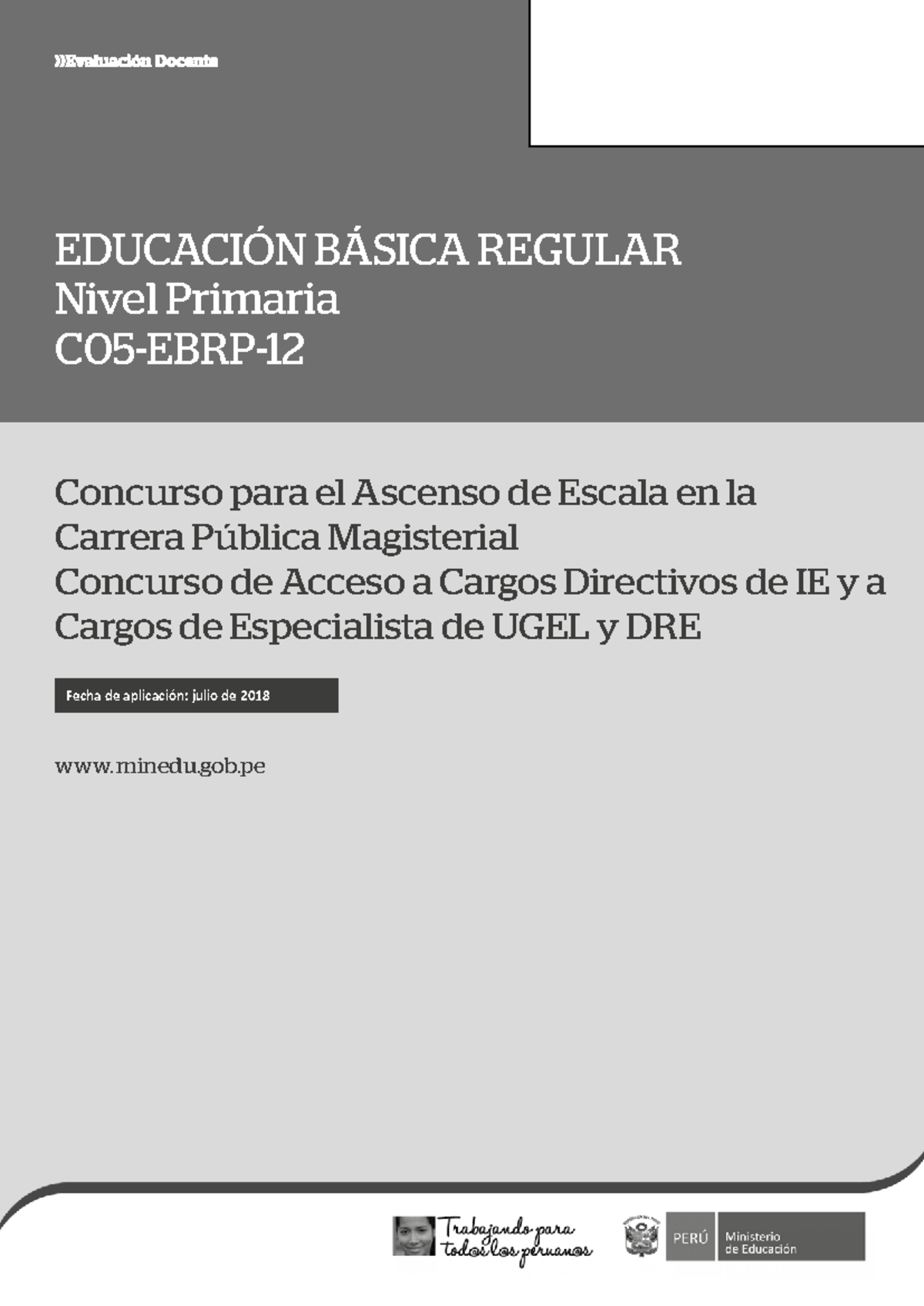 Asenso Acceso v2 18 - casv asfc asfc cas vasv - EDUCACIÓN BÁSICA REGULAR Nivel Primaria C05-EBRP ...