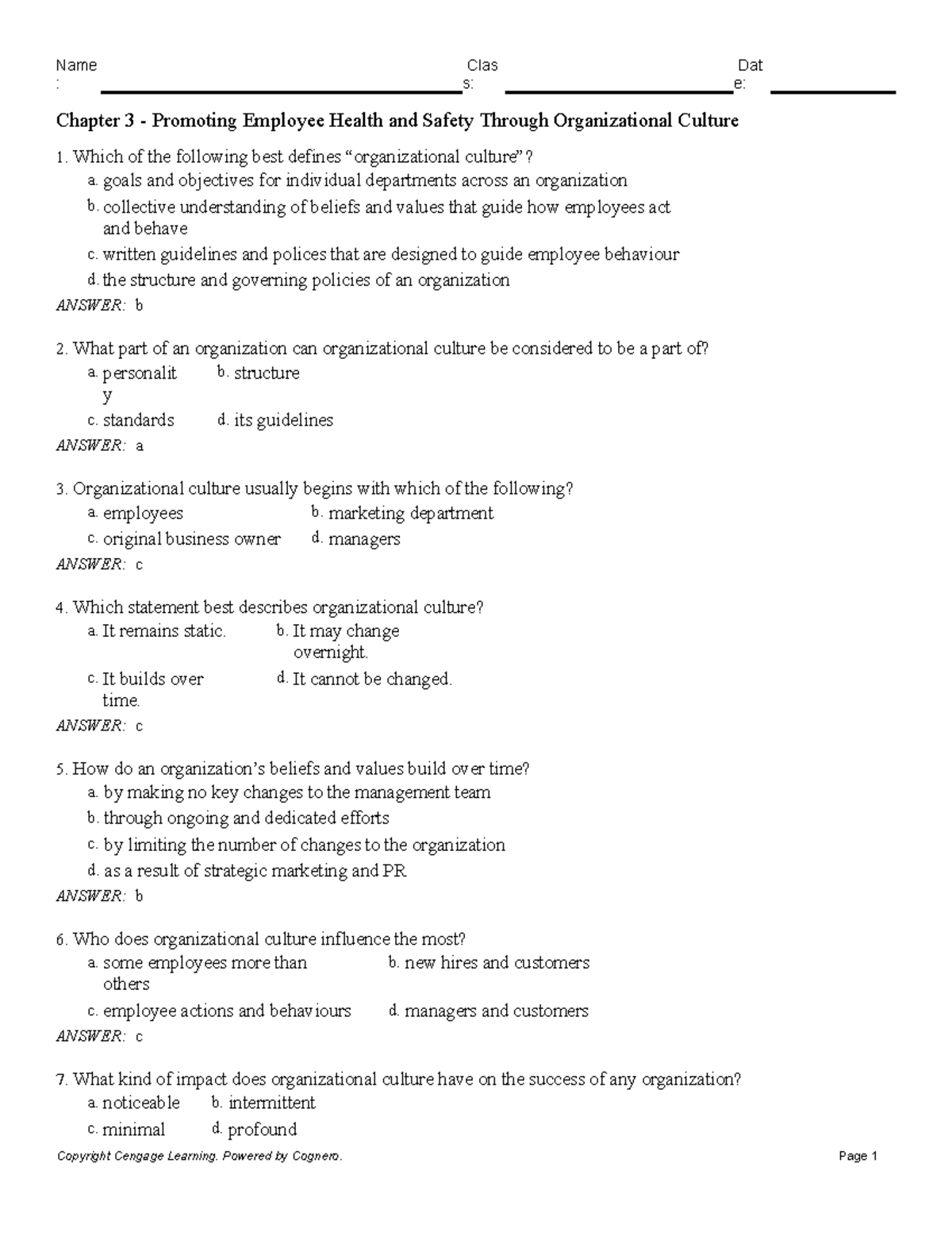 Chapter 3 Promoting Employee Health and Safety Through Organizational ...