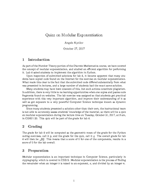 Review - CSE15 Discrete Mathematics Midterm Review Angelo Kyrilov ...