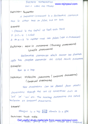 Fractions Rules Notes - Fractions 1 Introduction and Definitions Table ...