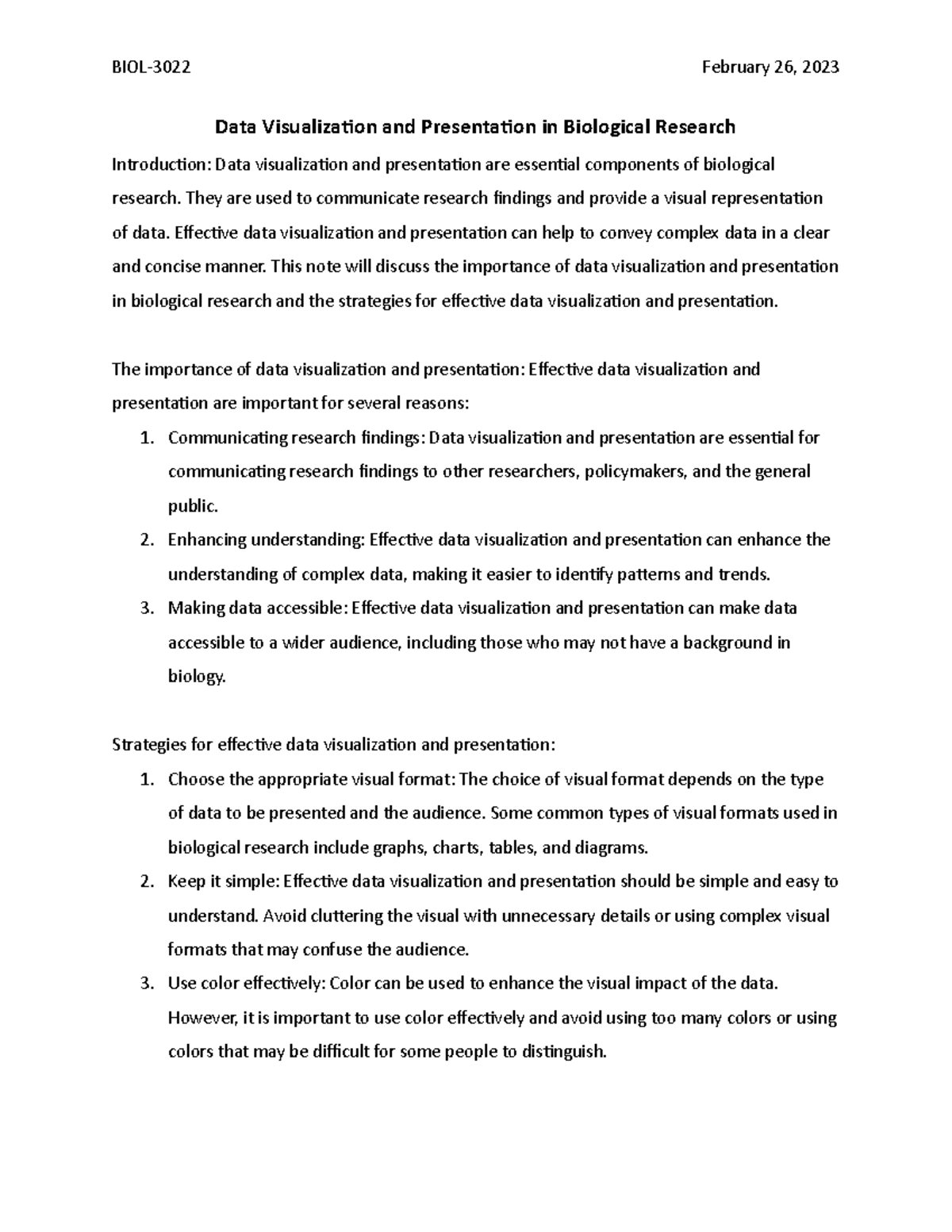 Data Visualization and Presentation - They are used to communicate ...