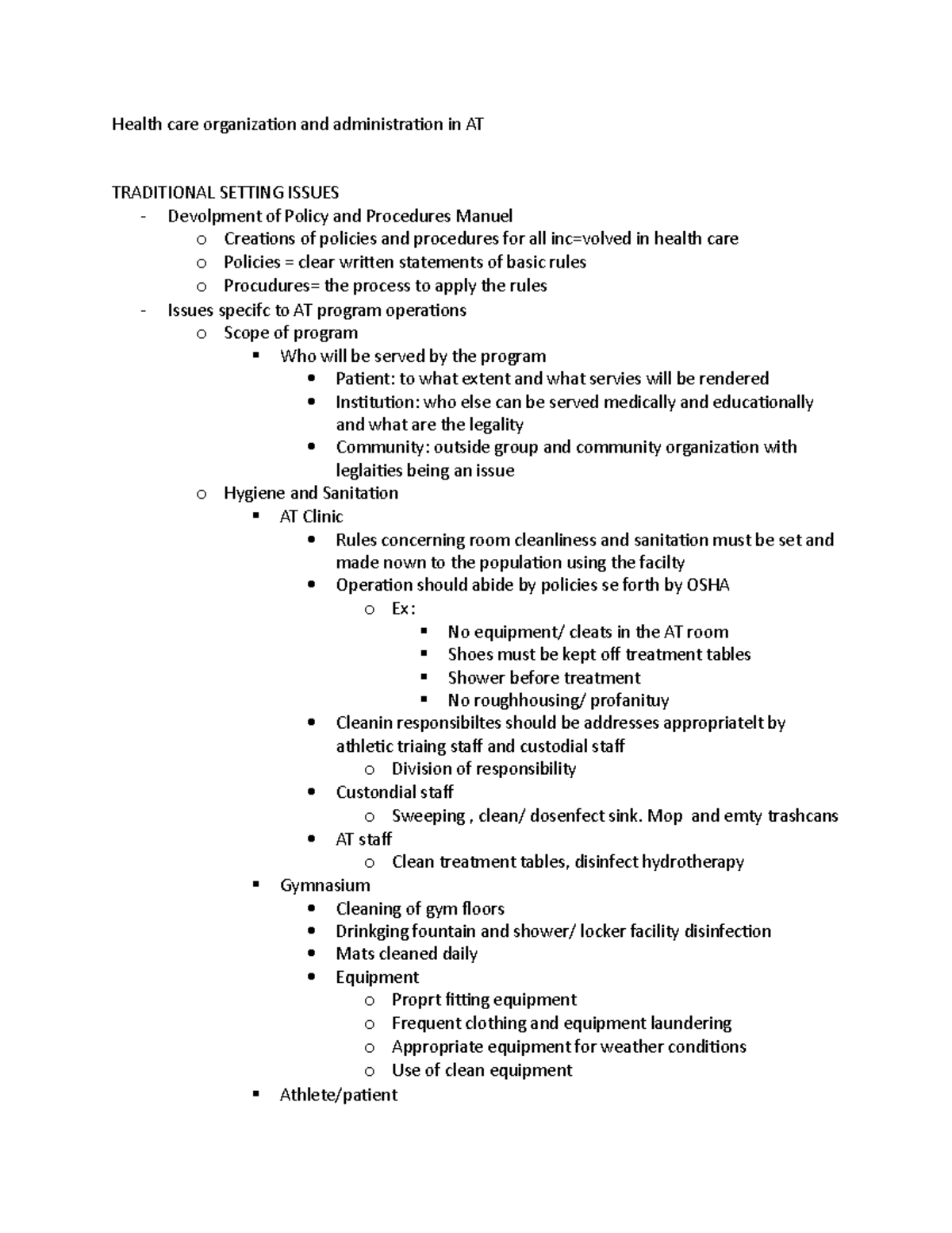 Unit 1 Health care organization and administration in AT - Health care ...