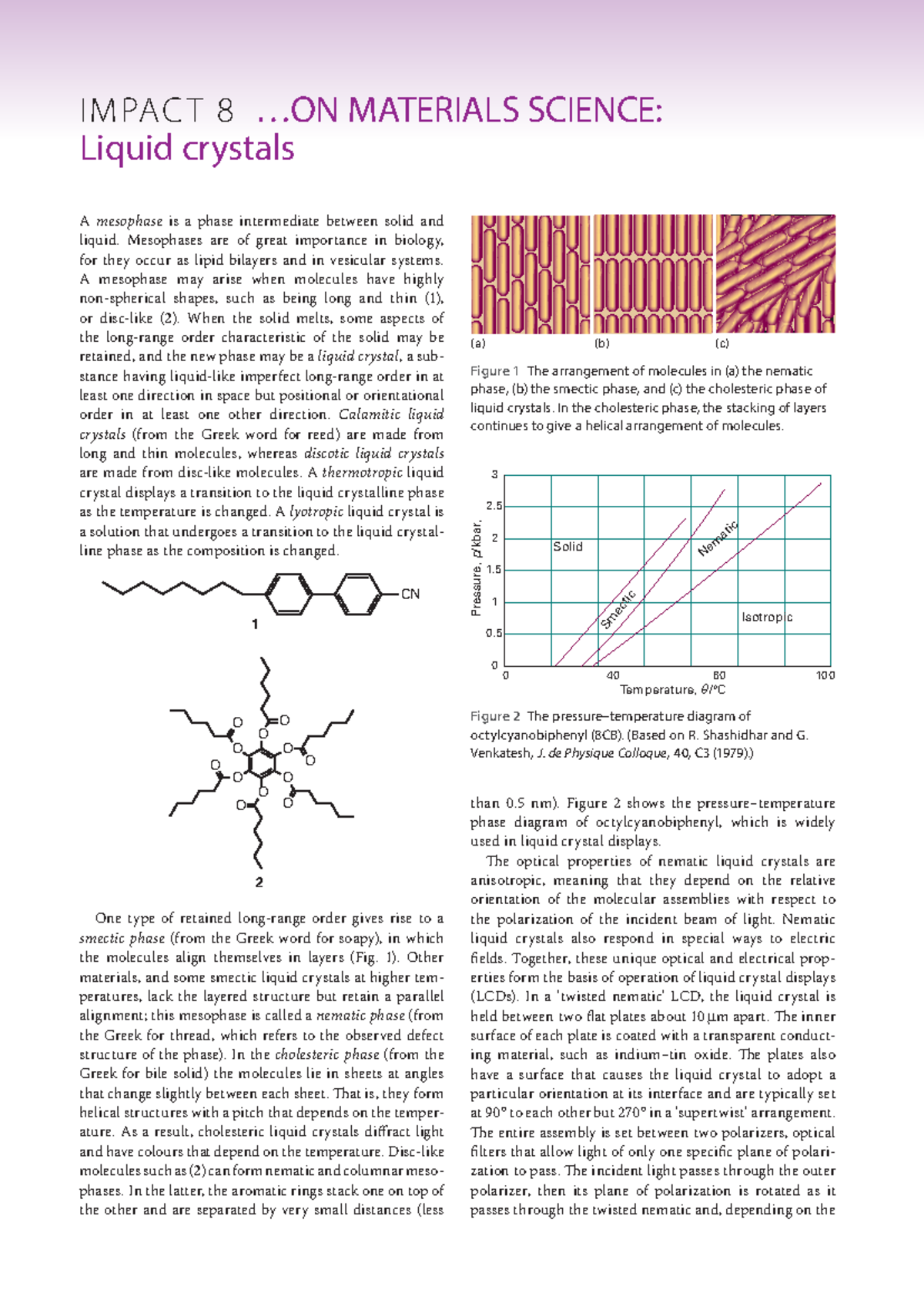 Pchem 11e-impact-08 - 양자물라 - IMPAC T 8 .. MATERIALS SCIENCE: Liquid ...