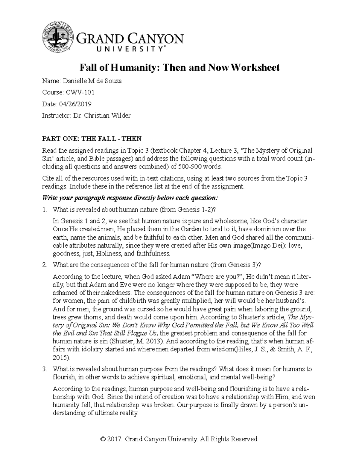 Fall Of Humanity Worksheet - Fall of Humanity: Then and Now Worksheet ...