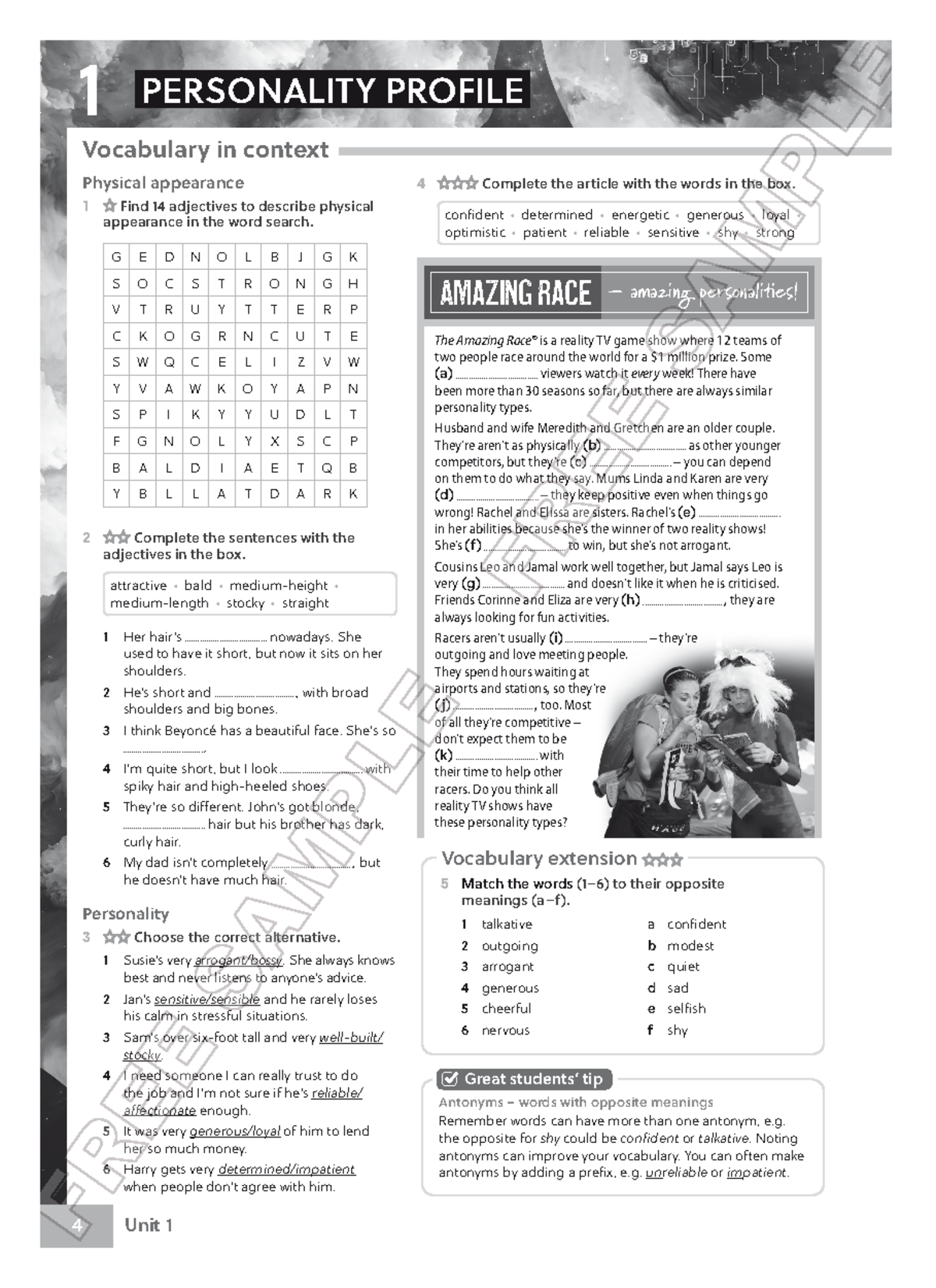 1655285773 Gateway to the World B1 plus WB U1-2 - 4 Complete the article with the words in the ...