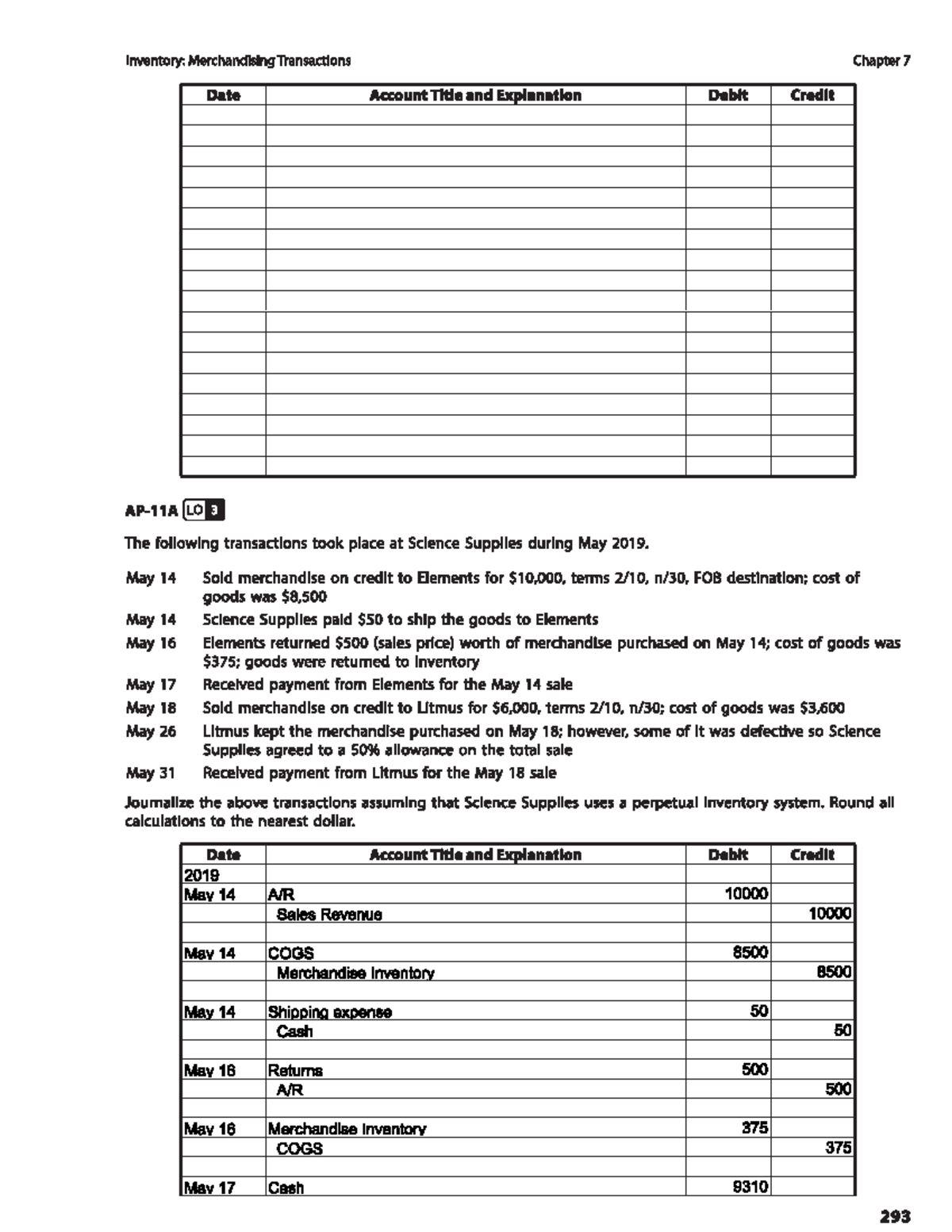 11a - exercises - ACCT-123 - Studocu