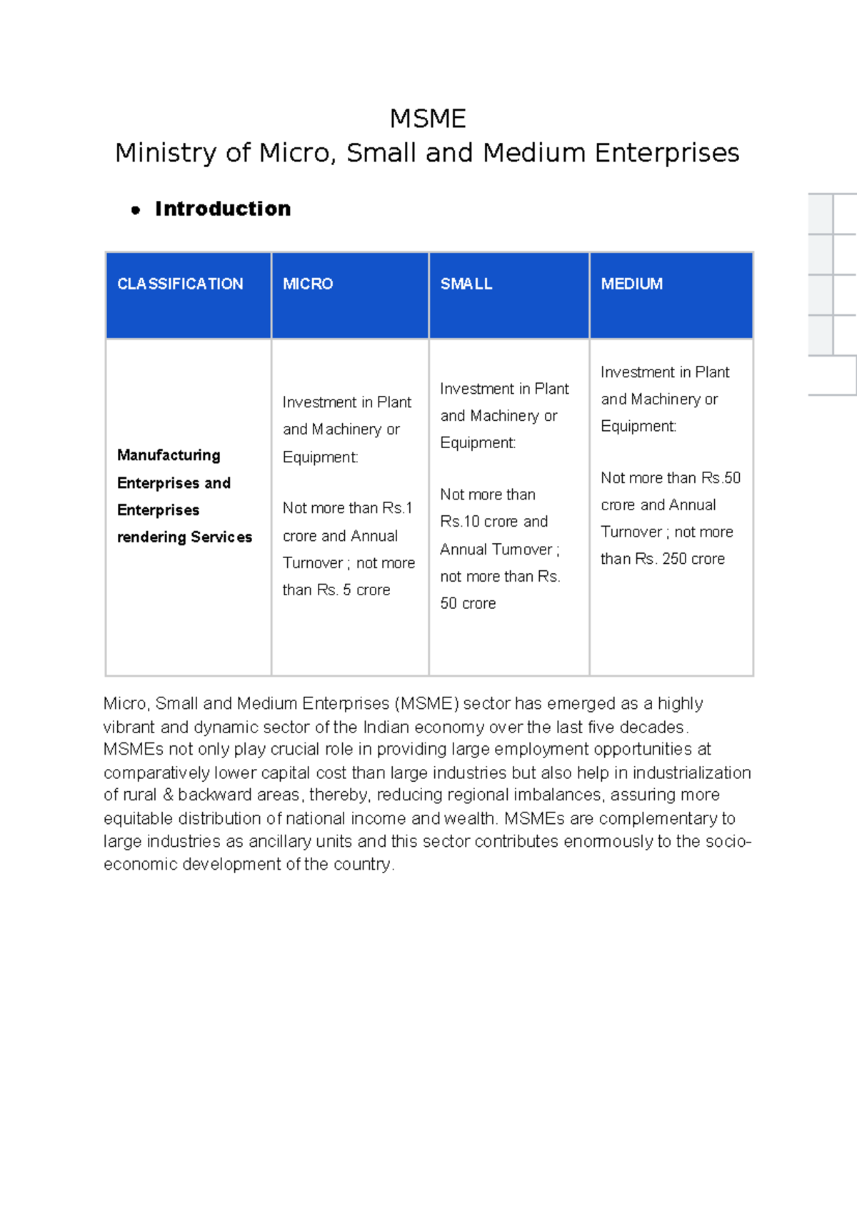 MSME-215 - MSME - MSME Ministry of Micro, Small and Medium Enterprises ...