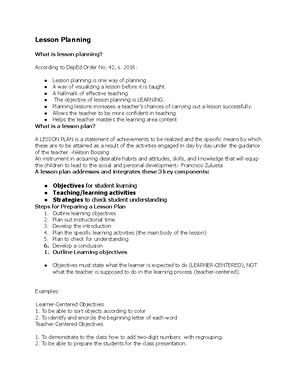 Lesson-plan-shs - lesson plan for senior high school - Lesson Plan in ...