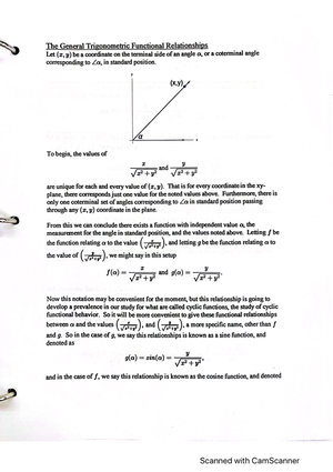 Math 132 The basic Trigonometric - MATH 132 - Studocu