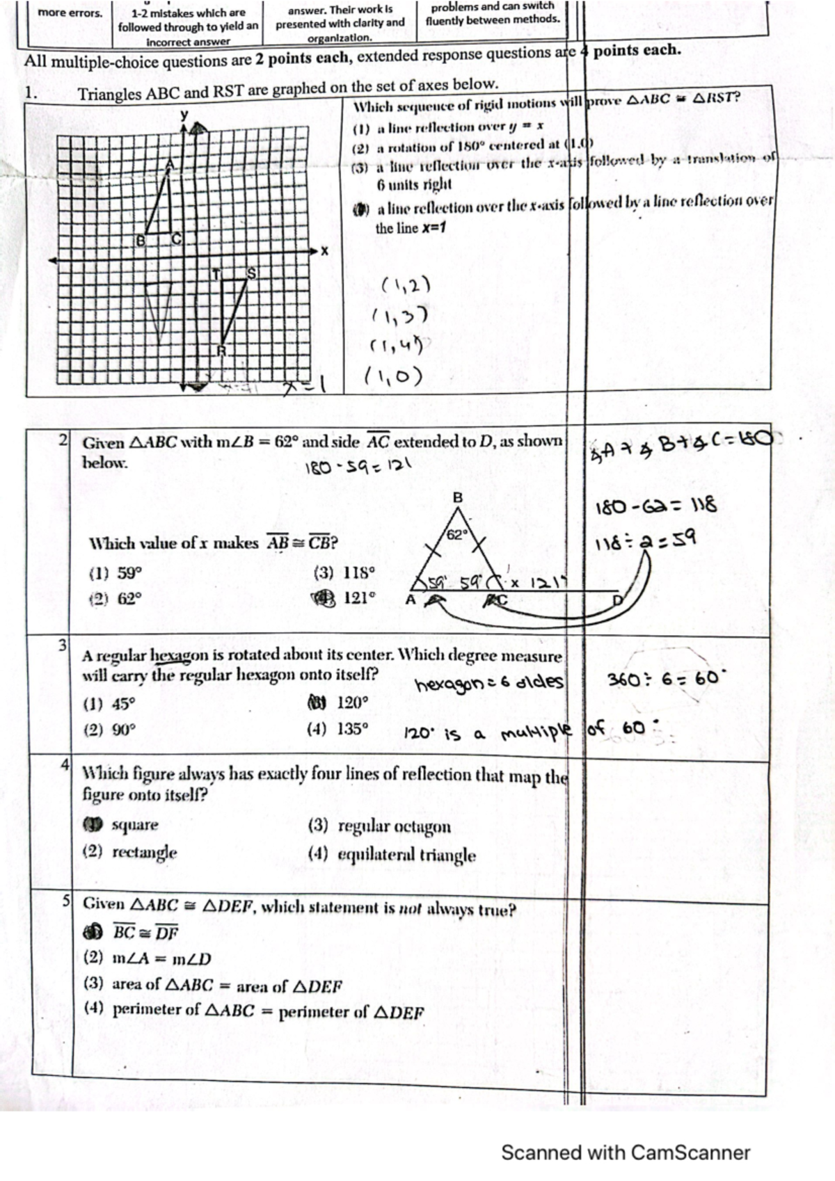 Geometry Review for the Regents - Studocu