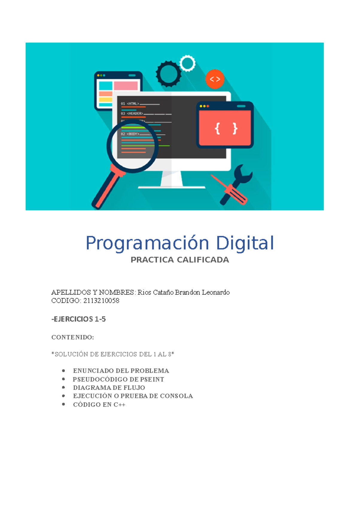 Rios Cataño Brandon Leonardo, 2113210058 - Programación Digital ...