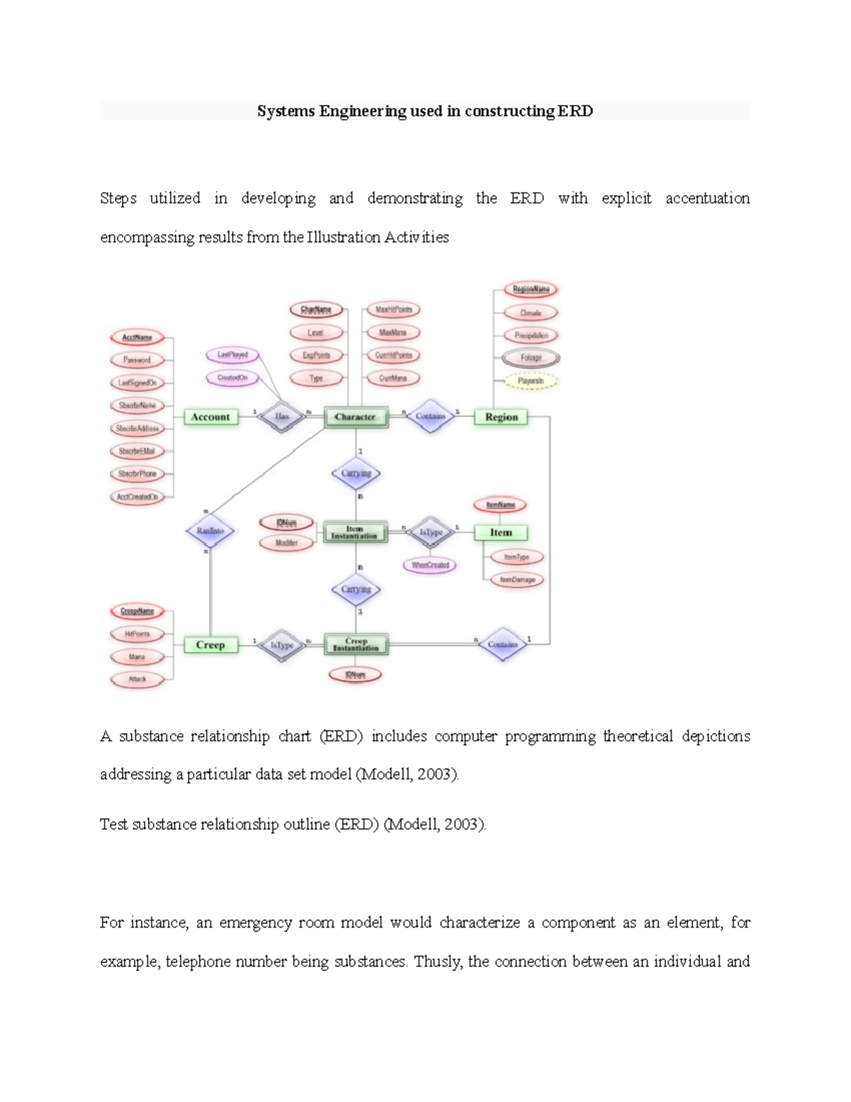 Systems Engineering used in constructing ERD - Basic Research - Studocu