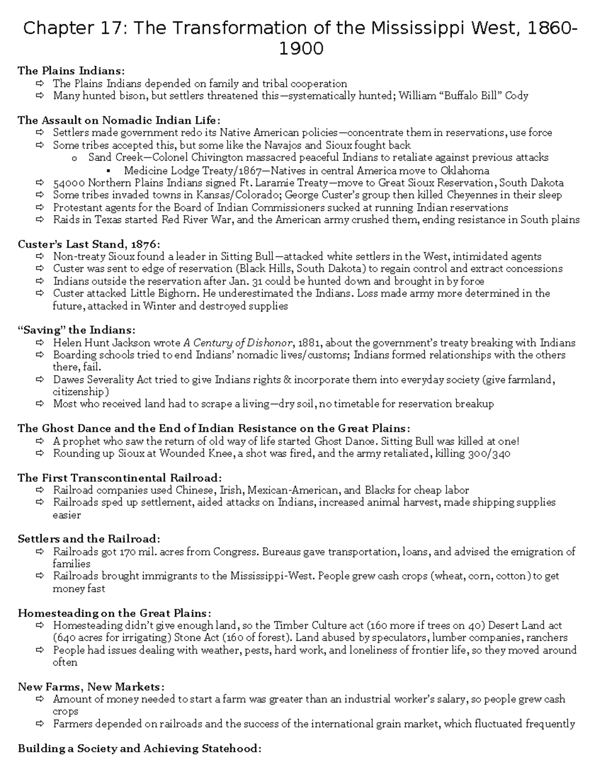 Chapter 17 - good info - Chapter 17: The Transformation of the ...