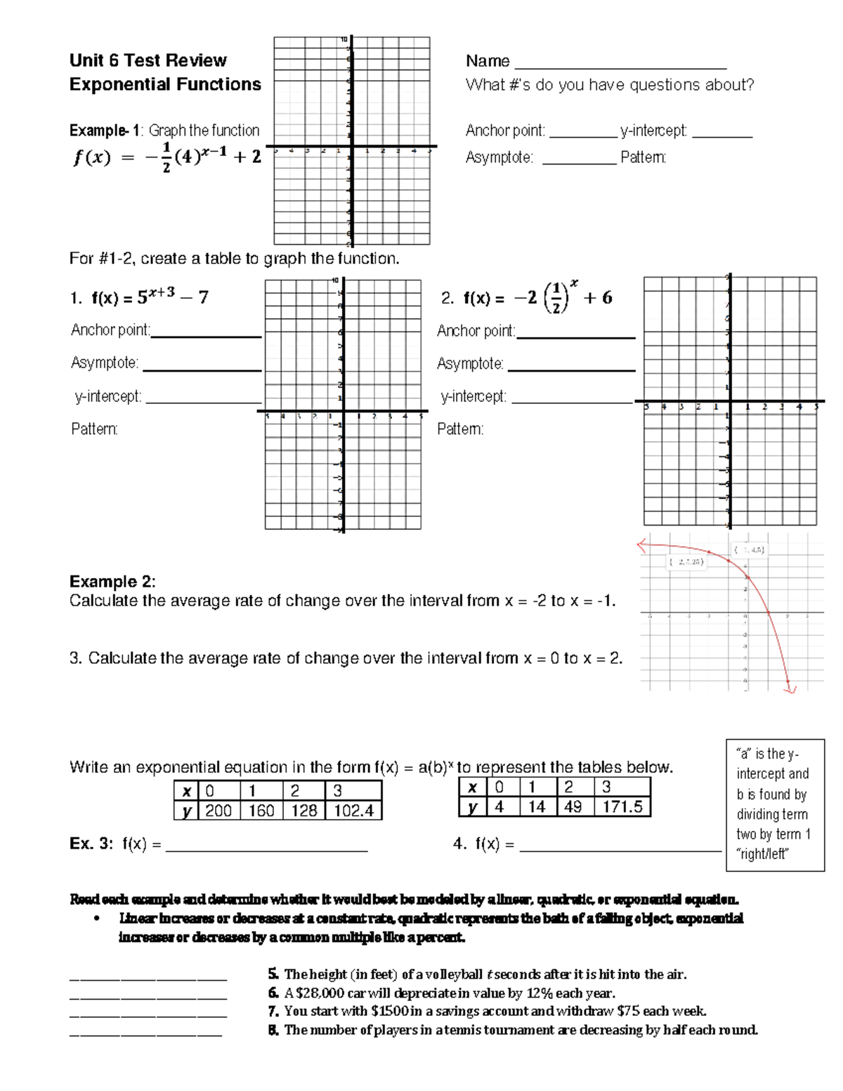 Day+12+Test+Study+Guide++ - Unit 6 Test Review Name ...