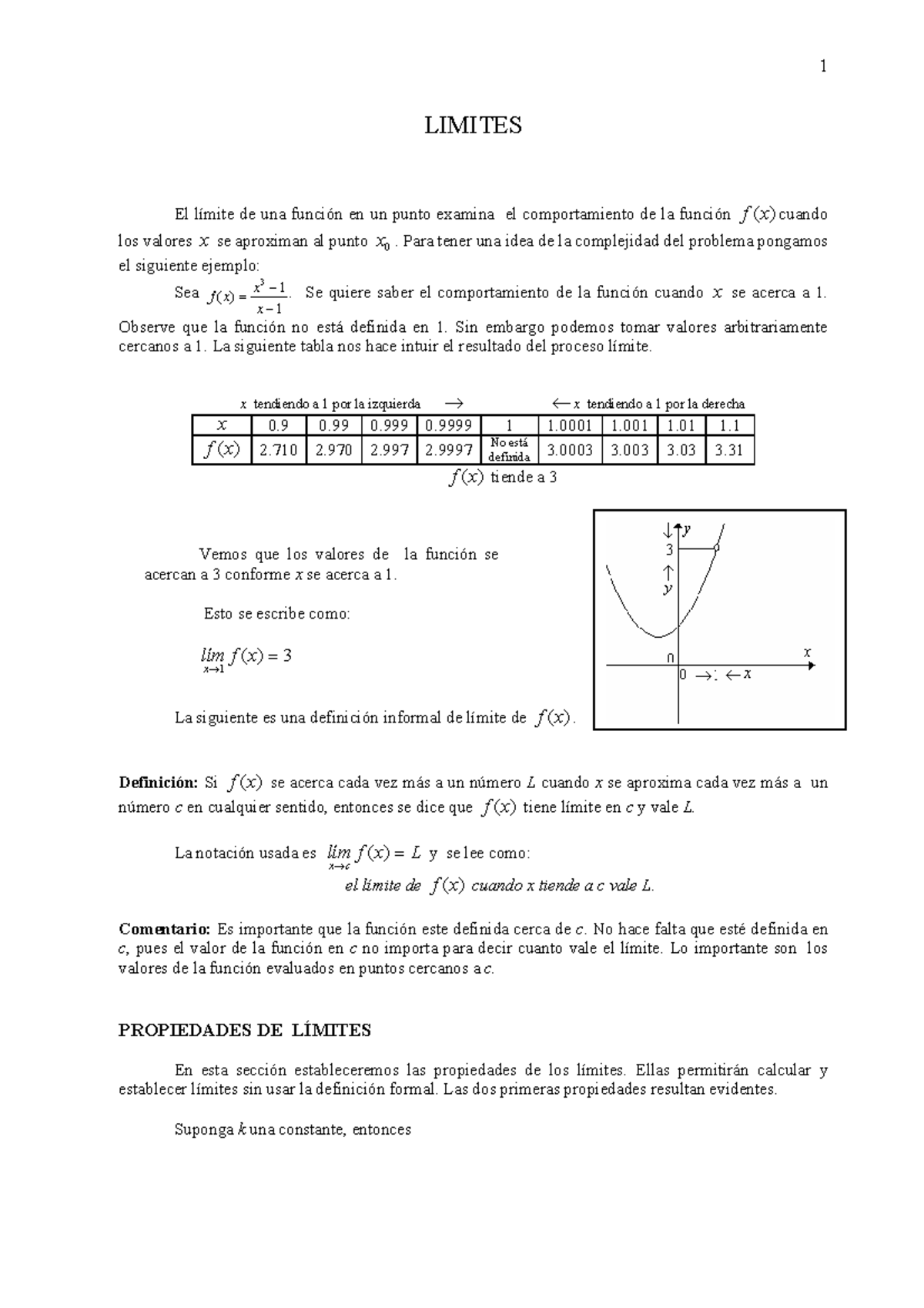 Tema15 Limites - werfd - LIMITES El límite de una función en un punto ...