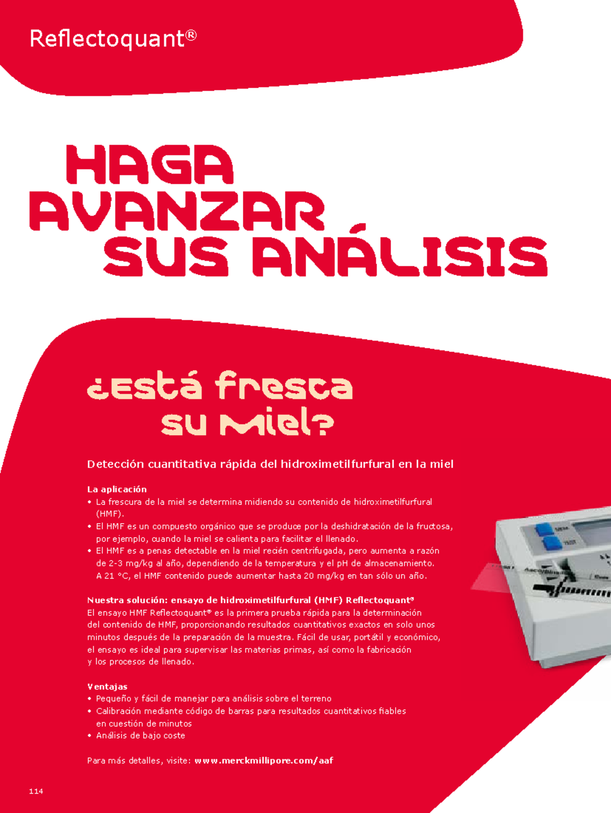 Reflectoquant - equipo de reflectometria - HAGA AVANZAR SUS ANÁLISIS ...