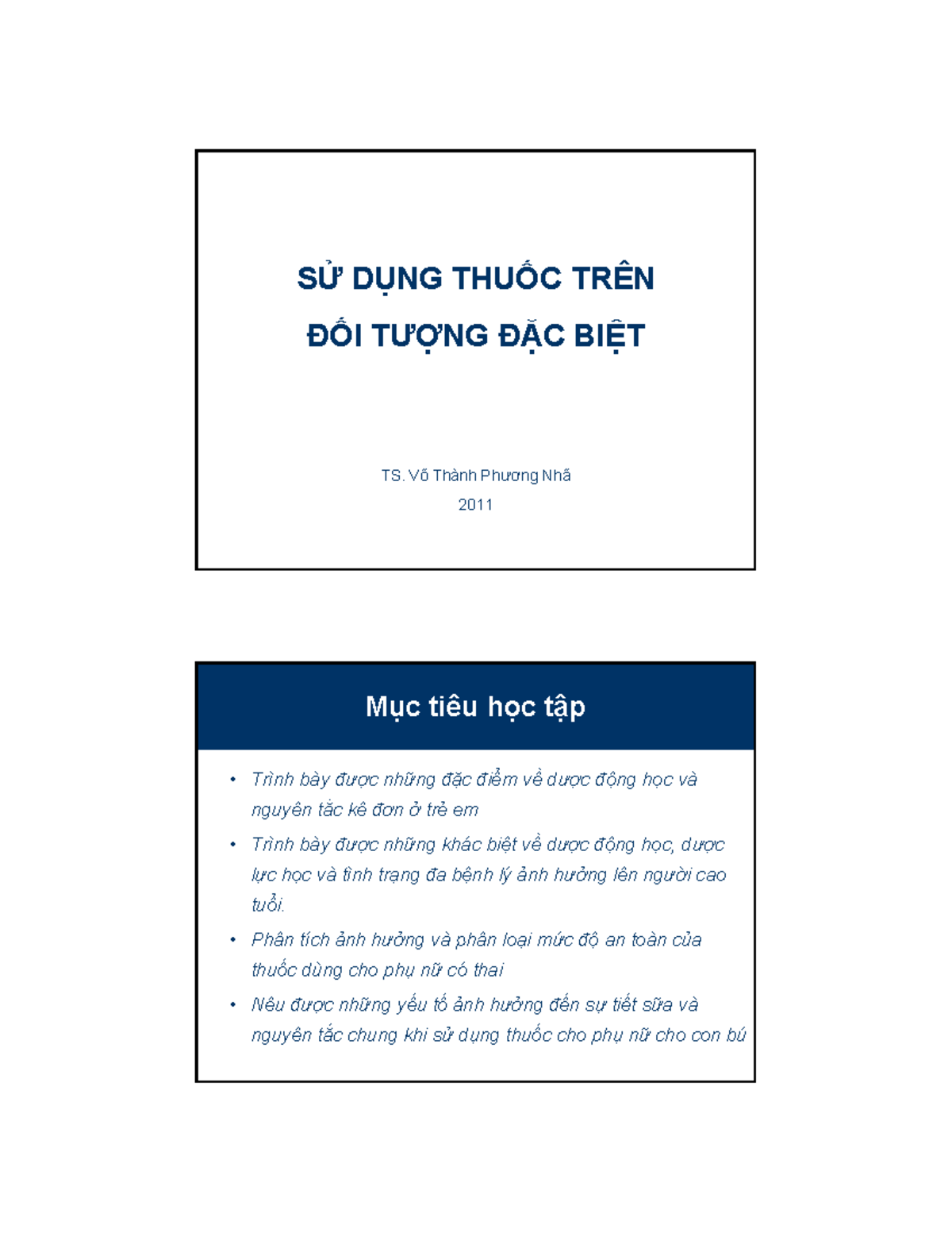 [123doc] - thuoc-cho-doi-tuong-dac-biet - SSỬ DỬ DỤNG THUỤNG THUỤỤ ỐỐC ...