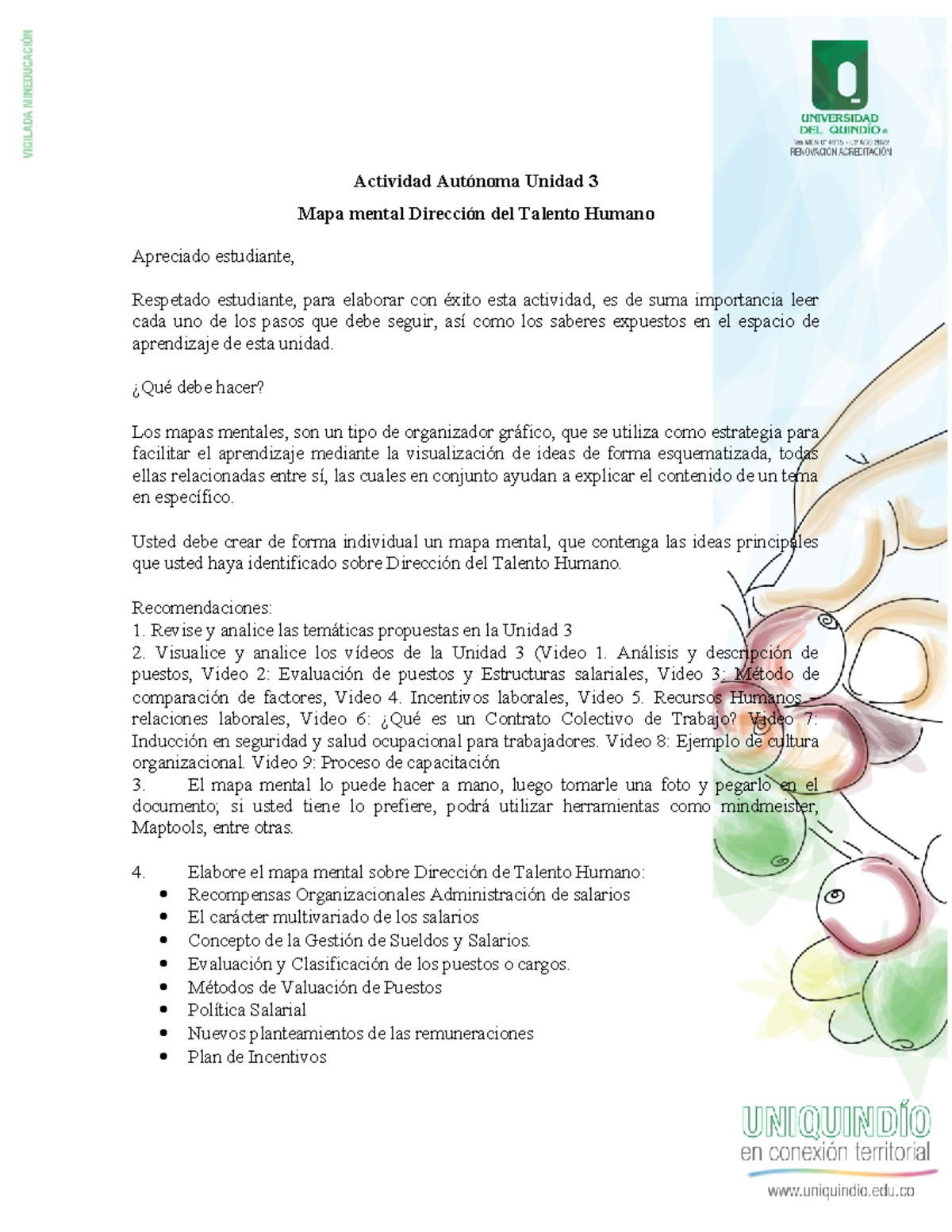 Actividad Autonoma Unidad TRES GTH - Actividad Autónoma Unidad 3 Mapa mental Dirección del ...