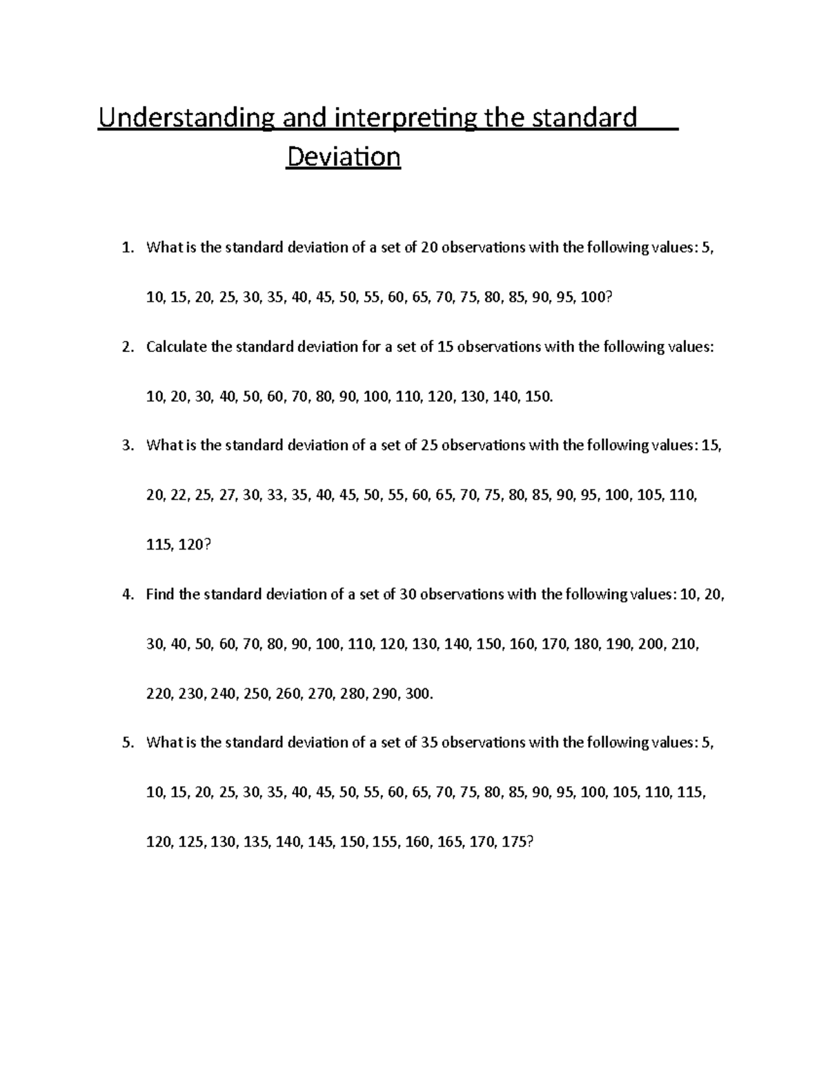 Understanding and interpreting the standard -statistics 1 ...